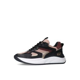 Manfield Sneaker Damen Gr&ouml;&szlig;e 42 gold / rosa / weinrot / schwarz