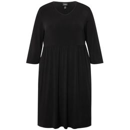 Ulla Popken Kleid Damen Gr&ouml;&szlig;e 46/48 schwarz Winterkleid
