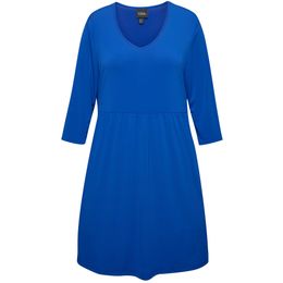 Ulla Popken Kleid Damen Gr&ouml;&szlig;e 62/64 kobaltblau Winterkleid