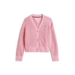 Tommy Hilfiger Strickjacke M&auml;dchen Gr&ouml;&szlig;e 122 pink