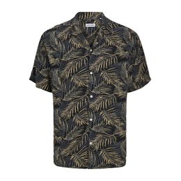 Jack & Jones Jack & Jones Hemd 'JJEJeff Tropical' Herren Gr&ouml;&szlig;e XS beige / dunkelgrau / schwarz