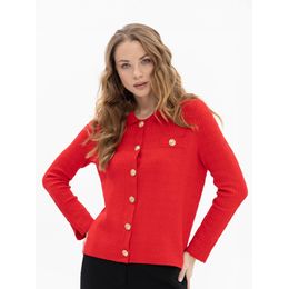 Passioni Strickjacke Damen Gr&ouml;&szlig;e S/M rot