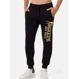 Boxeur Des Rues Sporthose 'Slim Fit Sweatpant With Logo' Herren Gr&ouml;&szlig;e S schwarz