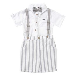 Little Gent Set 'Classic' Jungen Gr&ouml;&szlig;e 92/98 grau / wei&szlig;