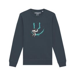 Watapparel Sweatshirt ' Graffiti Astronaut ' Herren Gr&ouml;&szlig;e L anthrazit / mischfarben