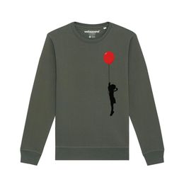 Watapparel Sweatshirt Damen Gr&ouml;&szlig;e XL khaki / rot / schwarz