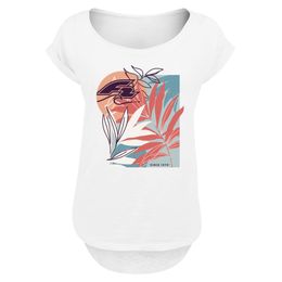 F 2 F2 T-Shirt 'F2 Beach Vibes Sommer Style' Damen Gr&ouml;&szlig;e L mischfarben / wei&szlig;