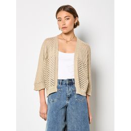 Apricot Knitted Open Cardigan ' ' Damen Gr&ouml;&szlig;e M gelb