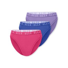 ELLE Slip ' High Leg - ELLE LOGO ' Damen Gr&ouml;&szlig;e XL bunt