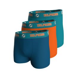 Huddle Boxer ' NFL Miami Dolphins ' Herren Gr&ouml;&szlig;e XXL blau / t&uuml;rkis / orange