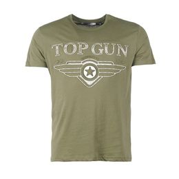 Top Gun T-Shirt Herren Gr&ouml;&szlig;e XL gr&uuml;n / wei&szlig;