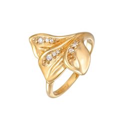 Elli Ringe Damen Gr&ouml;&szlig;e 52 gold / transparent