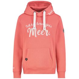 Eight2Nine Sweatshirt Damen Gr&ouml;&szlig;e XL hellorange / wei&szlig;