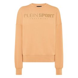 Plein Sport Sweatshirt Damen Gr&ouml;&szlig;e L cappuccino / goldgelb
