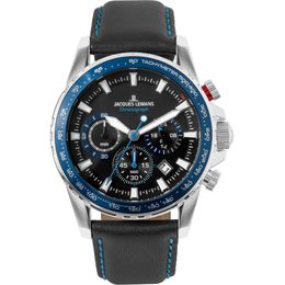 Jacques Lemans Analoguhr Herren Gr&ouml;&szlig;e One Size blau / schwarz / wei&szlig;