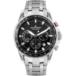 Jacques Lemans Analoguhr Herren Gr&ouml;&szlig;e One Size schwarz / silber