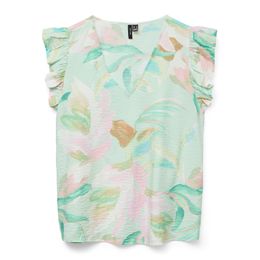 V&eacute;ro Moda Vero Moda Bluse 'VMJOSIE' Damen Gr&ouml;&szlig;e M braun / gr&uuml;n / mint / rosa