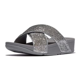 fitflop Pantolette Damen Gr&ouml;&szlig;e 40 grau / silber