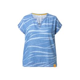 Lauras&oslash;n Bluse Damen Gr&ouml;&szlig;e XXXL blue denim