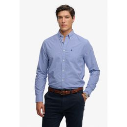 Superdry & Co Hemd Herren Gr&ouml;&szlig;e L blau / wei&szlig;