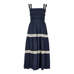 Apricot Crochet Lace Tiered Midi Dress ' ' Damen Gr&ouml;&szlig;e 40 navy Winterkleid