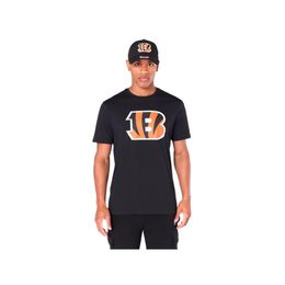 New Era Shirt 'NFL Cincinnati Bengals Logo' Herren Gr&ouml;&szlig;e XL hellorange / schwarz / naturwei&szlig;