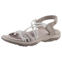 Skechers Sandale Damen Gr&ouml;&szlig;e 37 taupe / wei&szlig;