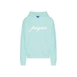 PEQUS Sweatshirt Herren Gr&ouml;&szlig;e XL aqua / wei&szlig;