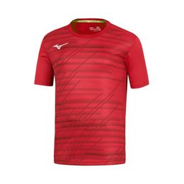 Mizuno Funktionsshirt Jungen Gr&ouml;&szlig;e 128 rot / dunkelrot / wei&szlig;