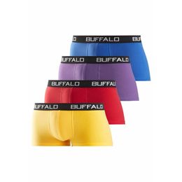 Buffalo Boxershorts Herren Gr&ouml;&szlig;e M blau / gelb / dunkellila / rot