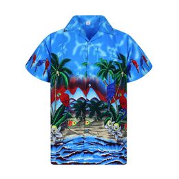 King Kameha Shirt 'Parrot' Herren Gr&ouml;&szlig;e XXXL blau