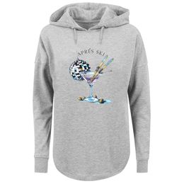 F4NT4STIC Sweatshirt 'Apr&egrave;s Ski Martini Winter Sport' Damen Gr&ouml;&szlig;e S blau / grau