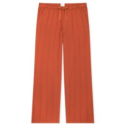 Schiesser Pyjamahose ' Mix Relax ' Damen Gr&ouml;&szlig;e L dunkelorange / rostrot Winterkleid