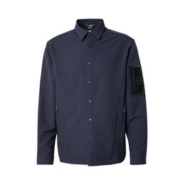 BOSS Hemd 'B_EXPEDIT_L' Herren Gr&ouml;&szlig;e 4XL dunkelblau / schwarz