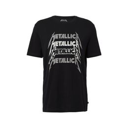 QS T-shirt 'Metallica' Herren Gr&ouml;&szlig;e S grau / schwarz / wei&szlig;