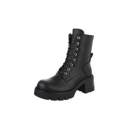 Ital-Design Stiefelette Damen Gr&ouml;&szlig;e 41 schwarz Winterschuhe