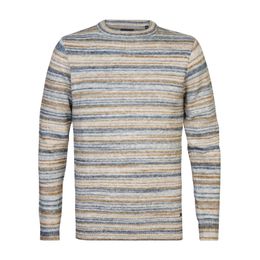 PETROL INDUSTRIES Pullover 'Copper' Herren Gr&ouml;&szlig;e L beige / blau / hellbraun