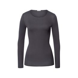 Hanro Longsleeve ' Cotton Seamless ' Damen Gr&ouml;&szlig;e XS anthrazit / schwarz