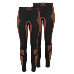 Normani Sportunterhose Damen Gr&ouml;&szlig;e S/M orange / schwarz