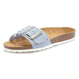ELBSAND Pantolette Damen Gr&ouml;&szlig;e 40 hellblau / hellbraun