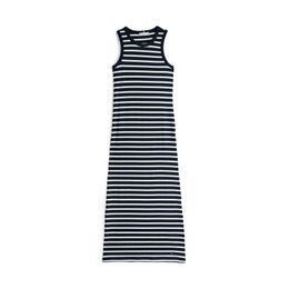 Tommy Hilfiger Kleid Damen Gr&ouml;&szlig;e 40 dunkelblau / wei&szlig; Winterkleid