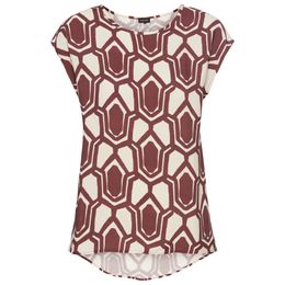 Laura Scott Bluse Damen Gr&ouml;&szlig;e XXL beige / bordeaux