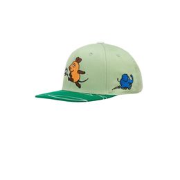 koaa Cap 'Maus - Fu&szlig;ball' Jungen Gr&ouml;&szlig;e 47/51 dunkelbraun / grasgr&uuml;n / hellgr&uuml;n / orange