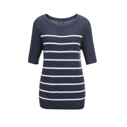 GOLDNER Pullover Damen Gr&ouml;&szlig;e M/L marine / wei&szlig;