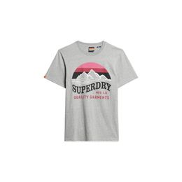 Superdry & Co T-Shirt Herren Gr&ouml;&szlig;e S hellgrau / cyclam / pink / schwarz