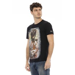 Trussardi T-Shirt Herren Gr&ouml;&szlig;e L braun / schoko / schwarz / wei&szlig;