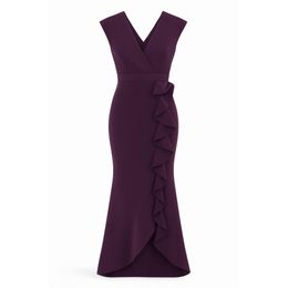 Woman Vision Kleid Damen Gr&ouml;&szlig;e 36 dunkellila Winterkleid