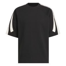 adidas Performance Sportsweatshirt 'Basketball Short Sleeve (Gender Neutral)' Herren Gr&ouml;&szlig;e XL schwarz / wei&szlig;