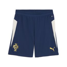 Puma Sportshorts 'Portugal' Herren Gr&ouml;&szlig;e XL hellbeige / dunkelblau / gelb