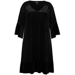Ulla Popken Kleid Damen Gr&ouml;&szlig;e 50/52 schwarz Winterkleid